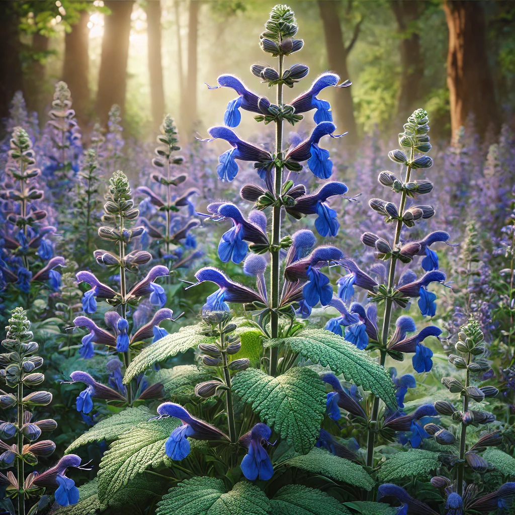 Herb - Woodland Indigo Sage (Salvia Forsskaolei) Non-GMO - Organically ...